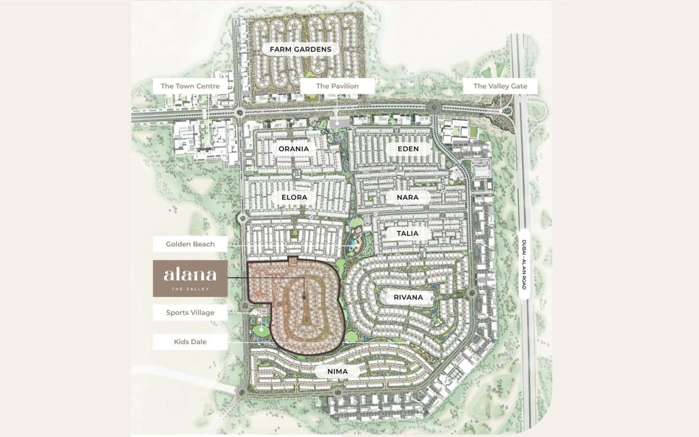 Alana The Valley Area Guide | Bayut